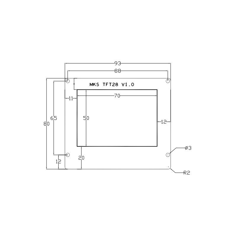 MKS-TFT28 V1.2Touch Screen for 3d printers